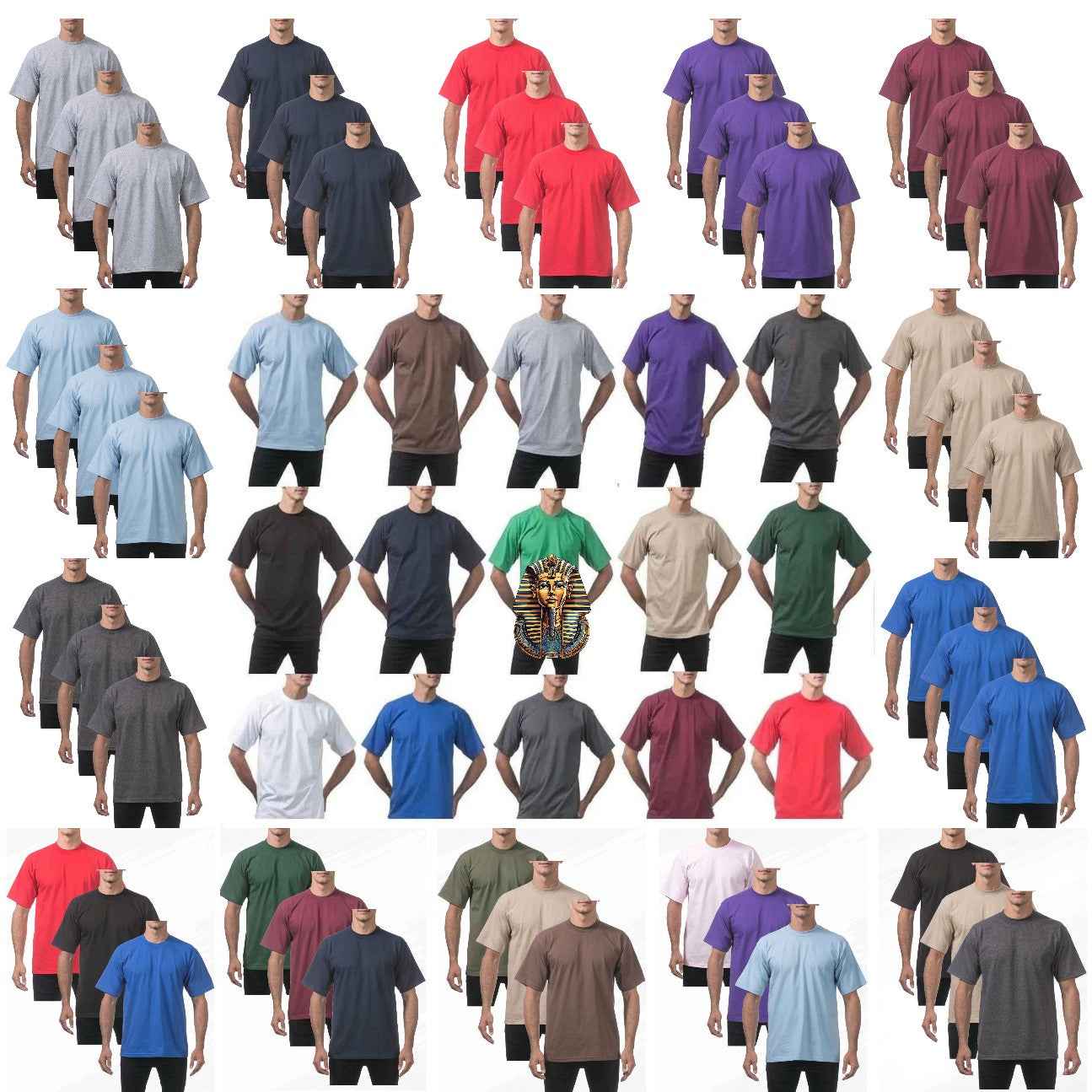 Pro Club Heavyweight T-Shirts - 3 Pack Cotton for Ultimate Comfort